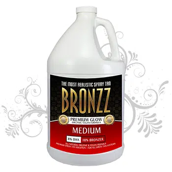 Bronzz Premium Organic Tanning Solution for sale for airbrush tan